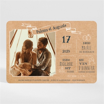 Faire-part mariage Notre Moment - monFairePart.com