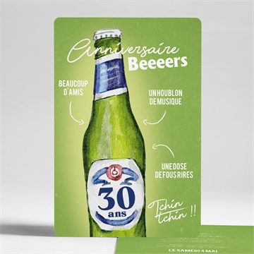 Invitation anniversaire Apéro - monFairePart.com