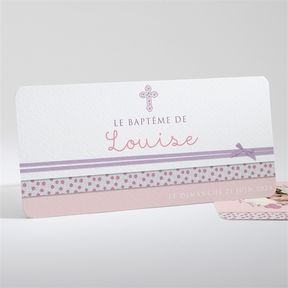 Faire-part de baptême Simple et épuré - monFairePart.com Faire-part de baptême Simple et épuré - monFairePart.com