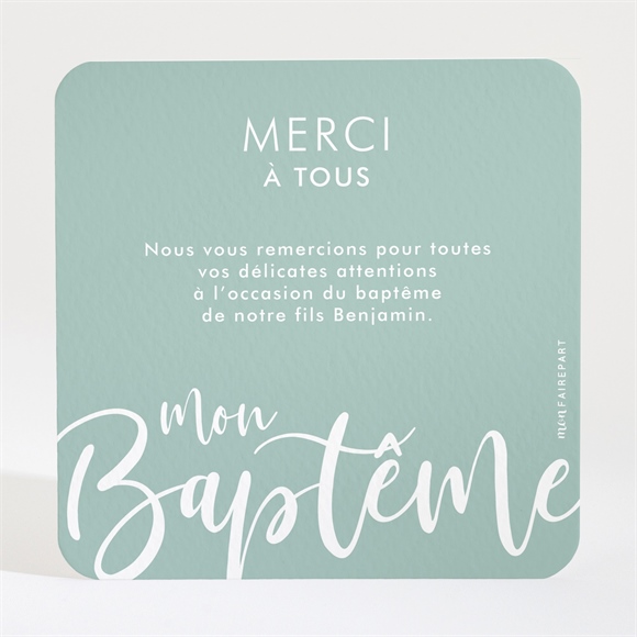 Remerciement Baptême Jeu De Mots Monfairepart