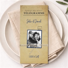 Menus mariage humoristique - MonFairePart.