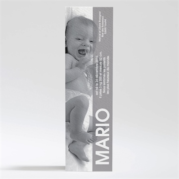 Faire-part marque page naissance Au top - monFairePart.com