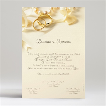 Faire-part mariage réf. N24013 - monFairePart.com