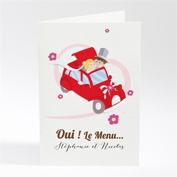 Menus mariage humoristique - MonFairePart.