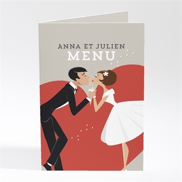 Menus mariage humoristique - MonFairePart.