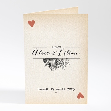 Menus mariage humoristique - MonFairePart.