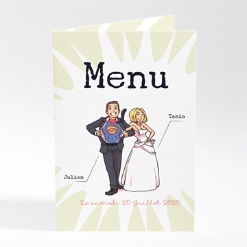 Menus mariage humoristique - MonFairePart.