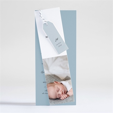 Faire-part baptême trio marque-page - MonFairePart.