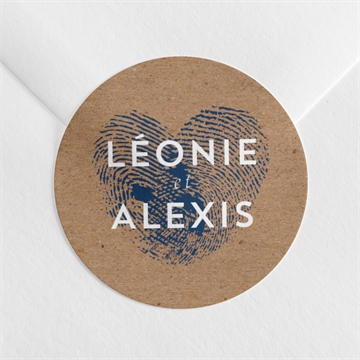 Sticker mariage Uniques Empreintes - monFairePart.com