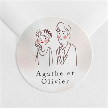 Sticker mariage Décalés - monFairePart.com