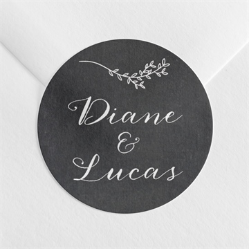 Sticker mariage Retro original - monFairePart.com