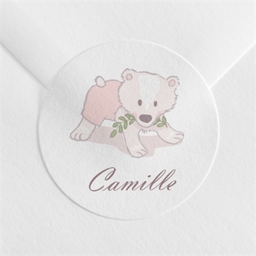 Sticker naissance Mon Nounours - monFairePart.com