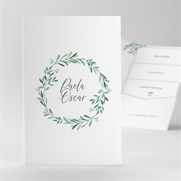 Faire-part mariage Semer notre Amour pocketfold - monFairePart.com
