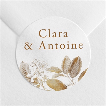 Sticker mariage Délicatesse végétale - monFairePart.com