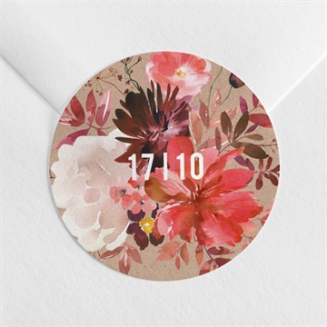 Sticker mariage Floral - monFairePart.com