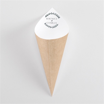 Cornet confettis mariage Avec programme - monFairePart.com