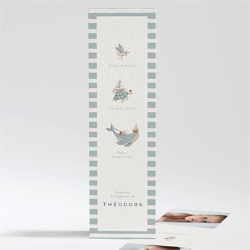 Signet baptême Animaux marins - monFairePart.com