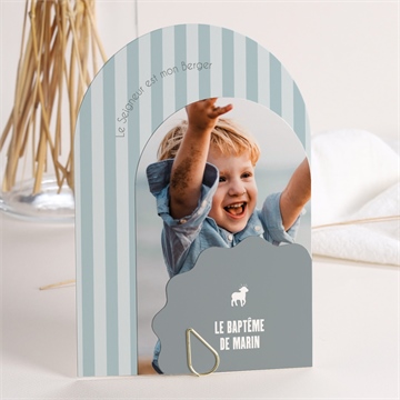 Faire-part de baptême Mon Berger - monFairePart.com